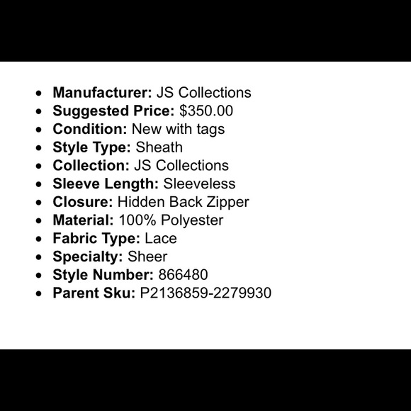 JS Collections | Dresses | Js Collection Nwt Blue Formal Gown Size 6 No ...